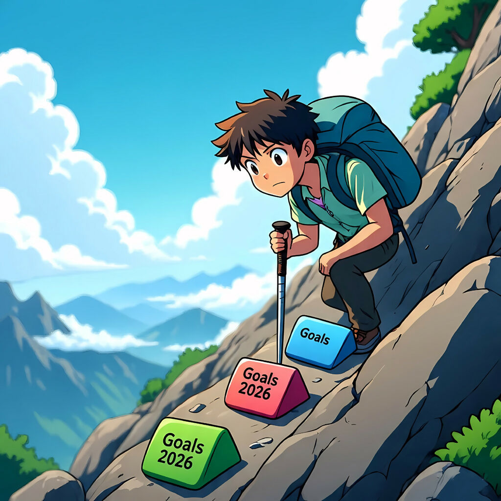 Milestone Climb – Landscape AI Art for Goal Setting and Personal Gr...
