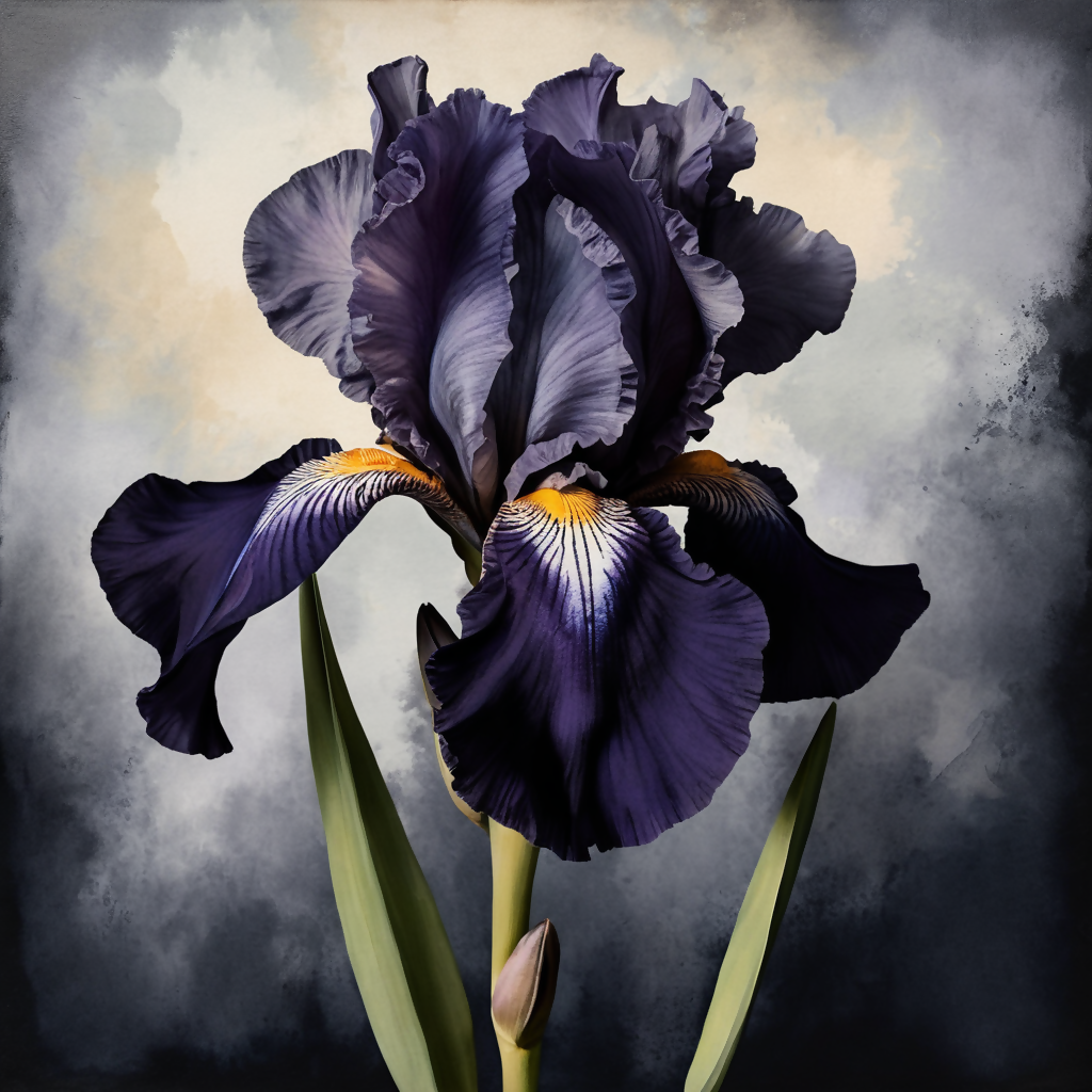 Dark Iris | Fine Art Print | Artist.aiartshop