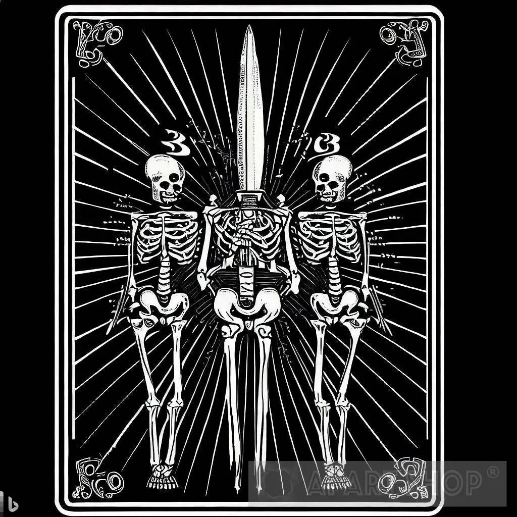 3 of Swords Tarot Card - Digital Item