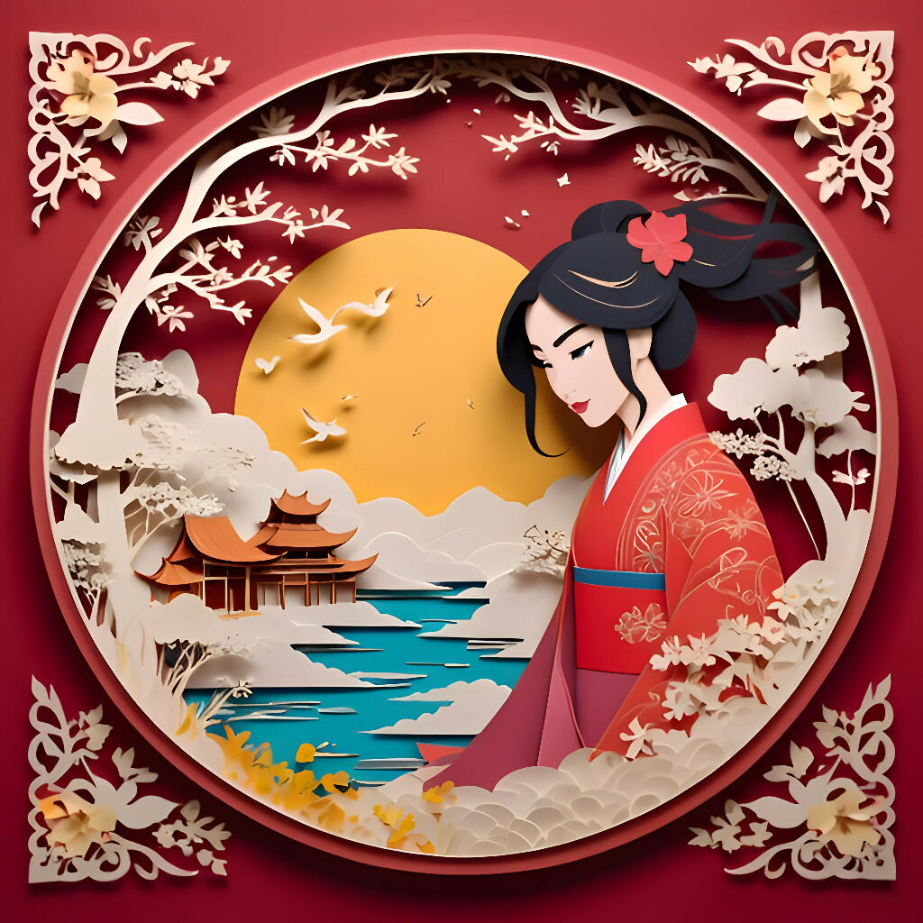 Mulan Asian Paper Art