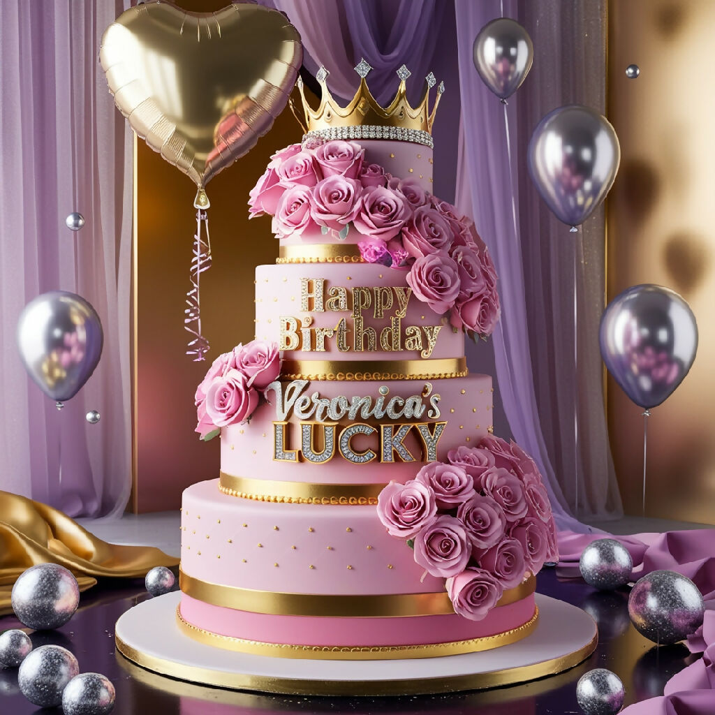 Happy Birthday, Birthday, cake, 3D art, 3D illustration, 3D, Lucky,...