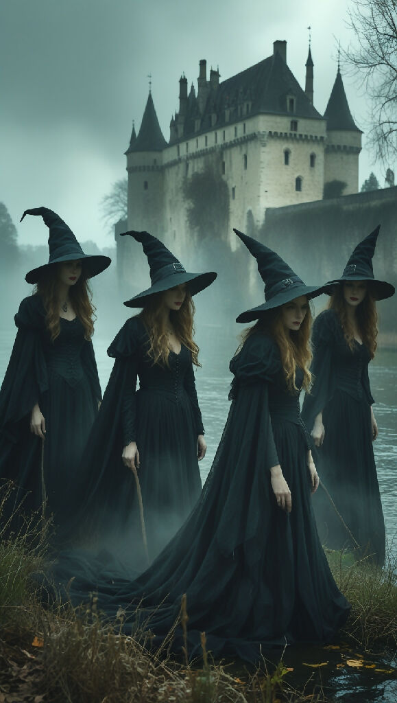 Four enchantingly mystical French witches