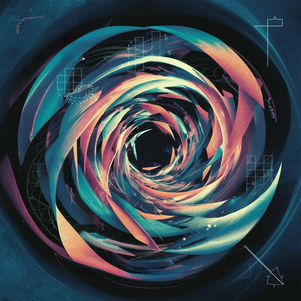 Cosmic Flux Abstract Digital Art | Modern Celestial Design