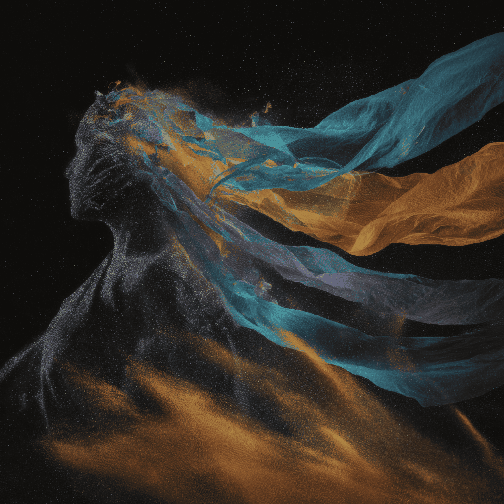Voiles of Soul #5 – Cosmic Dissolution | Surrealism AI Art by Lumen...