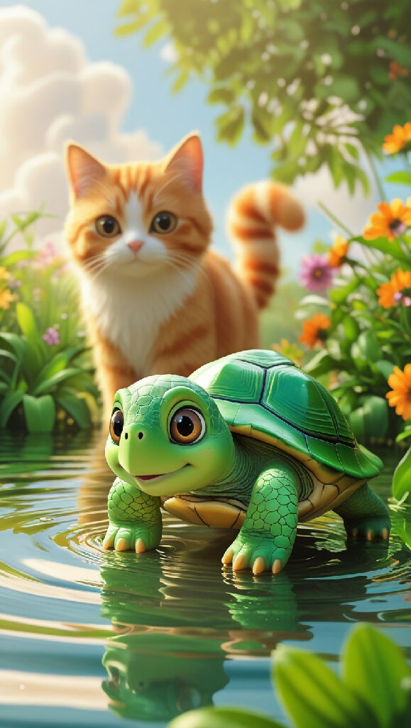 Leonardo_Phoenix_10_A_serene_and_vibrant_scene_featuring_a_cut_1