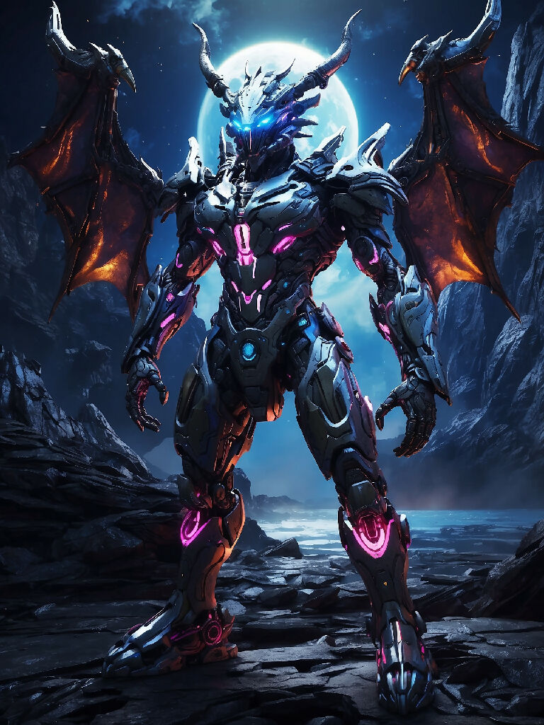 Dragon in cyborg body #4