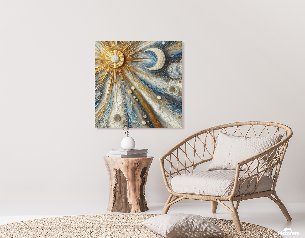 Sun, Moon, Home Decor Sun, Digital Art Moon