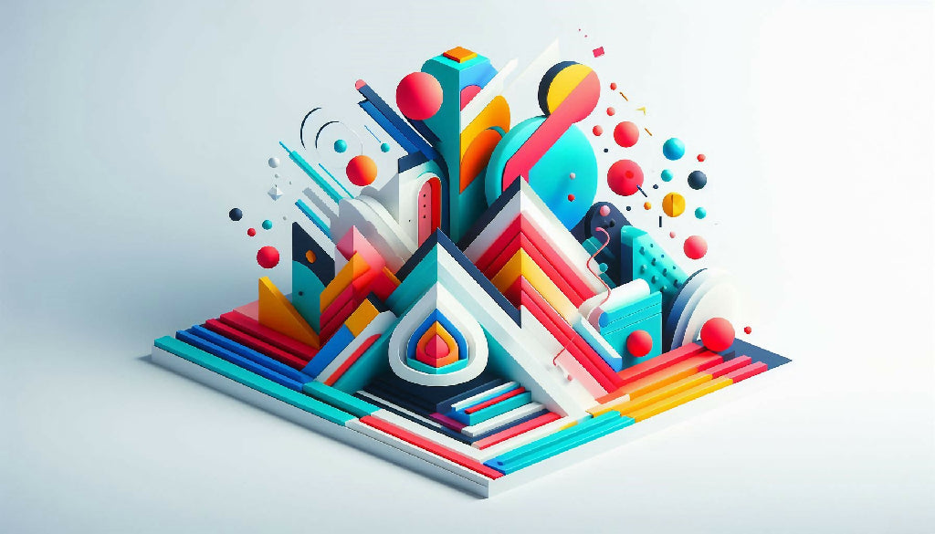 abstract painting 3D design
