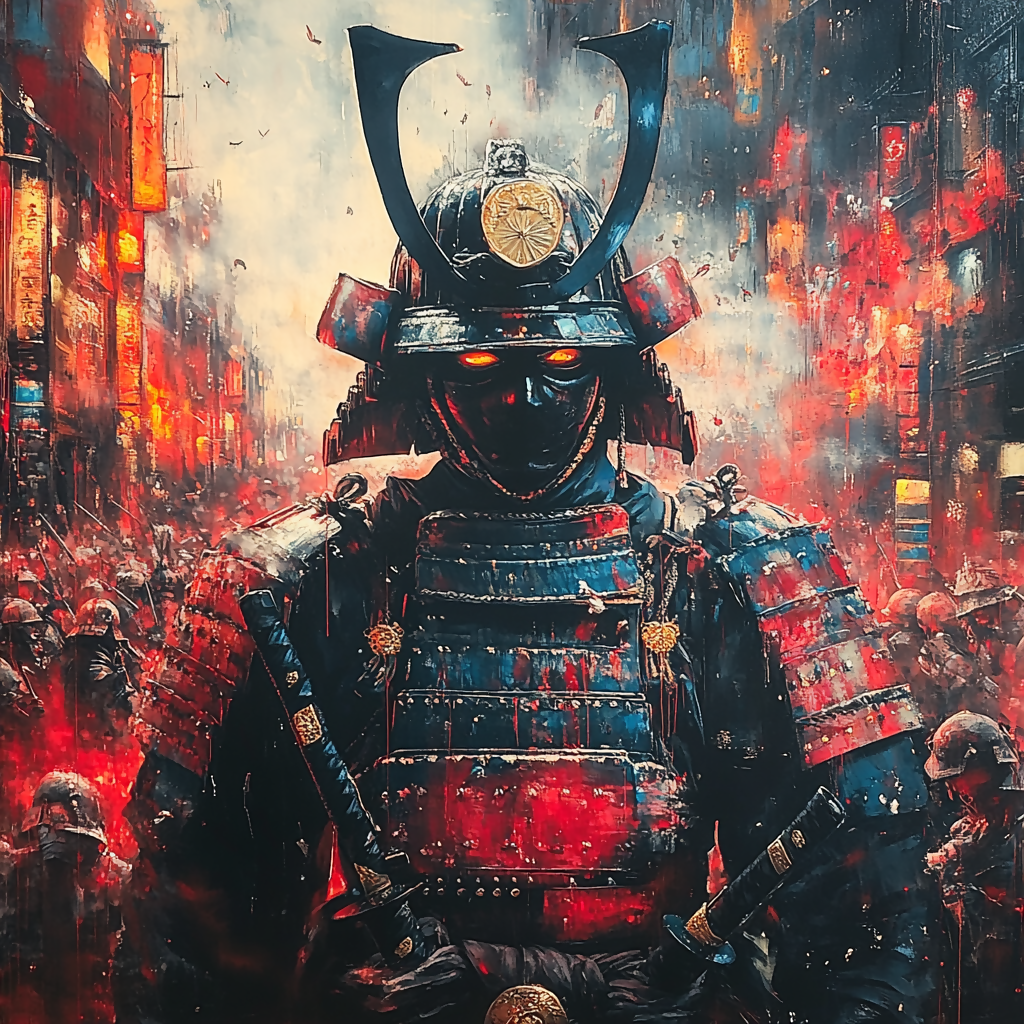 Ashen Samurai – A Fierce Warrior Amid the Flames