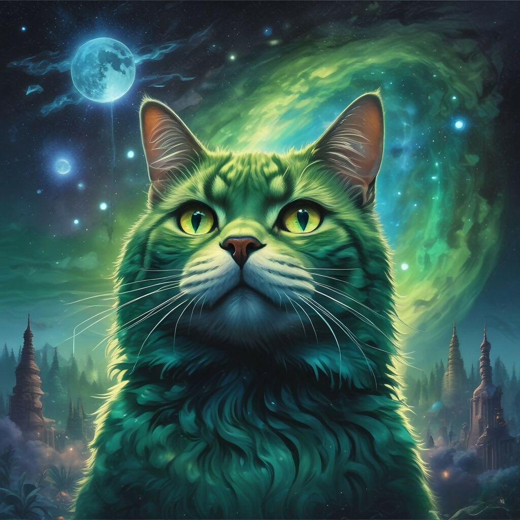 Green Cat