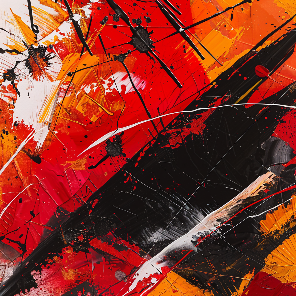 Violence: A Chaotic Expression of Raw Intensity in Abstract Art