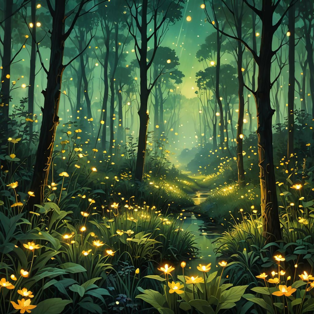 Fireflies AI Art: Captivating Digital Creations