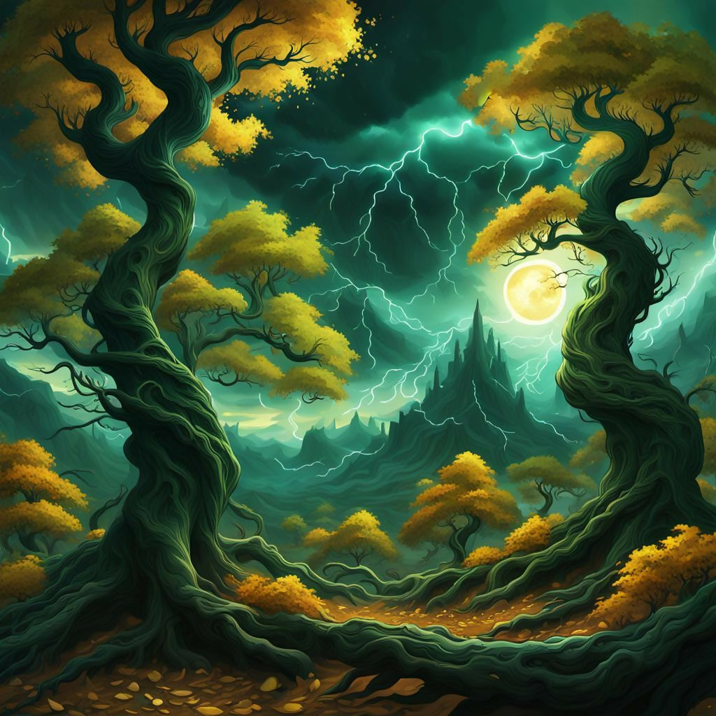 Twisted Stormscape AI Art: Buy Stunning Prints Now