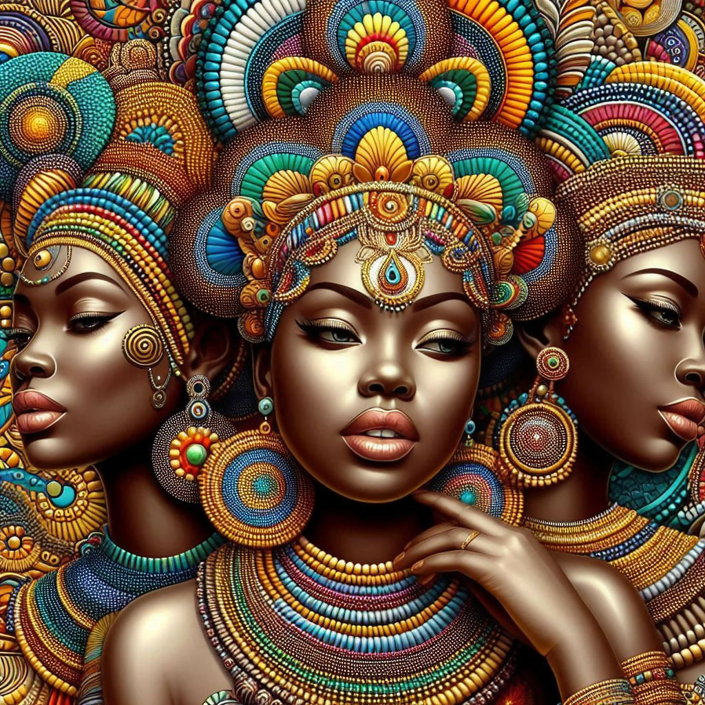 Queens of Africa is a striking masterpiece that pays homage to the ...