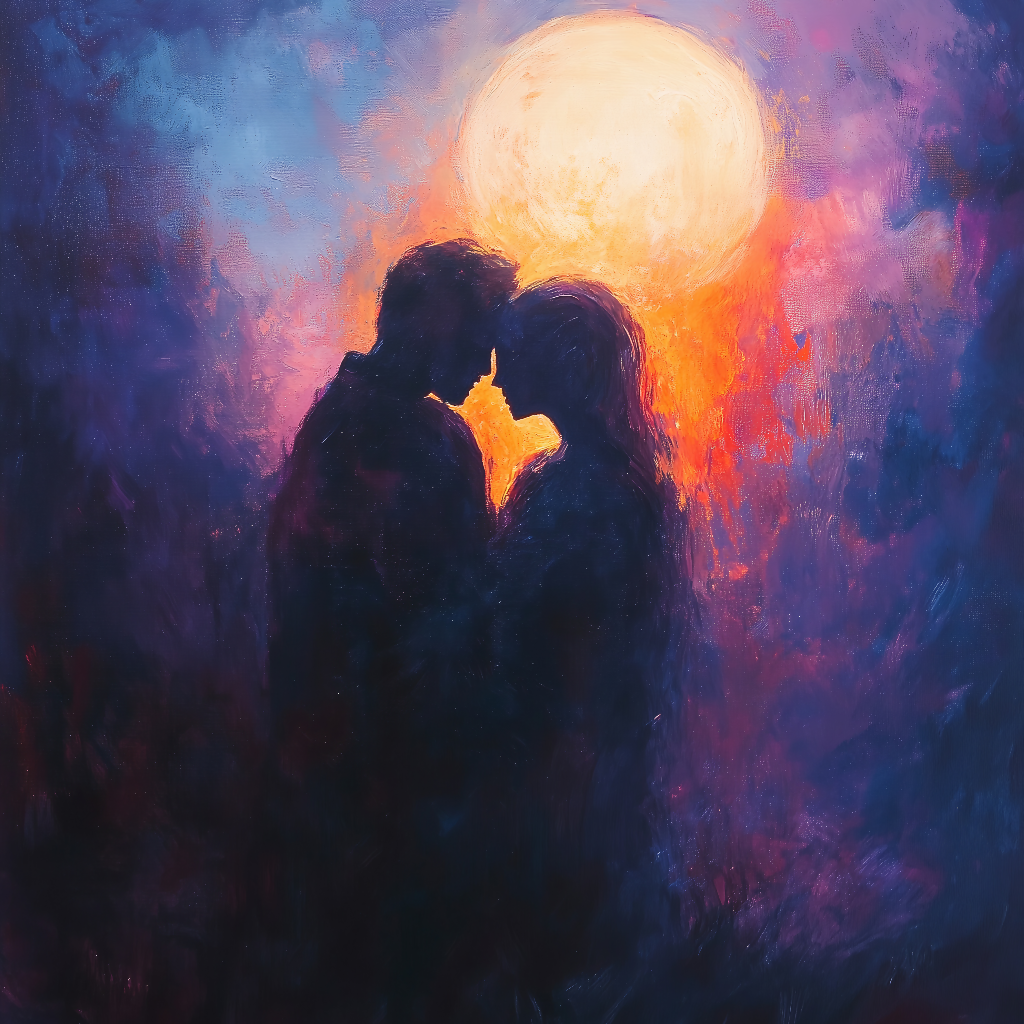 In the Glow Where We Begin | Surreal Romantic AI Art