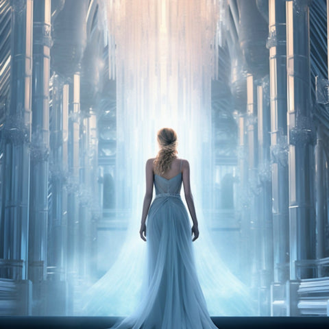 Arctic Queen — Elegant AI Scene in Frozen Opera