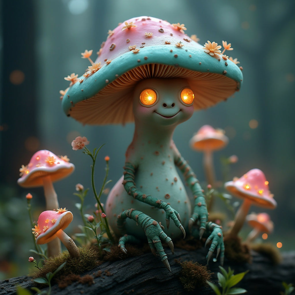 mushroom creature art