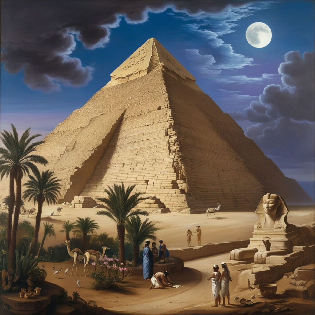 Eternal Majesty: The Great Pyramid at Twilight