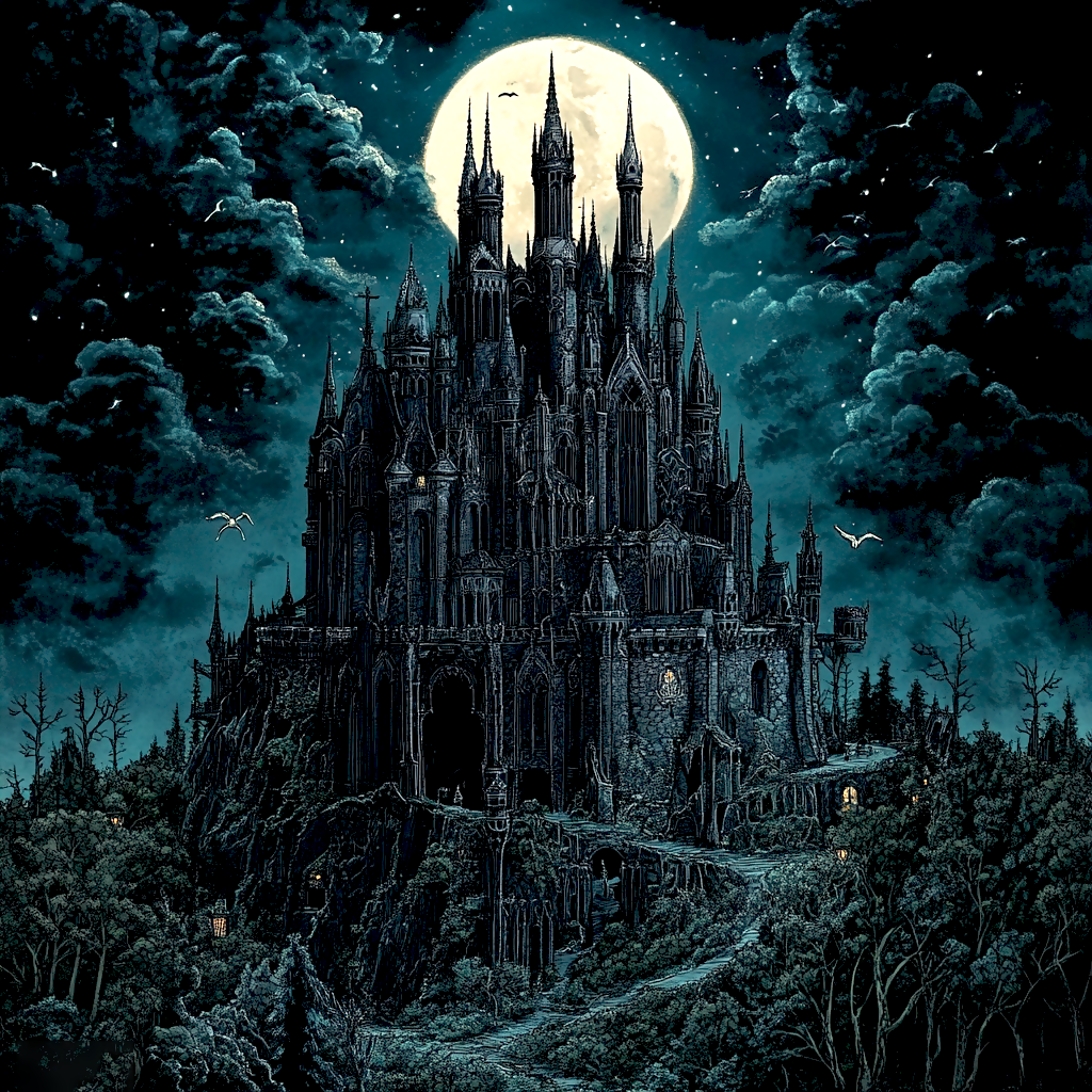Haunted Creepy Castle art