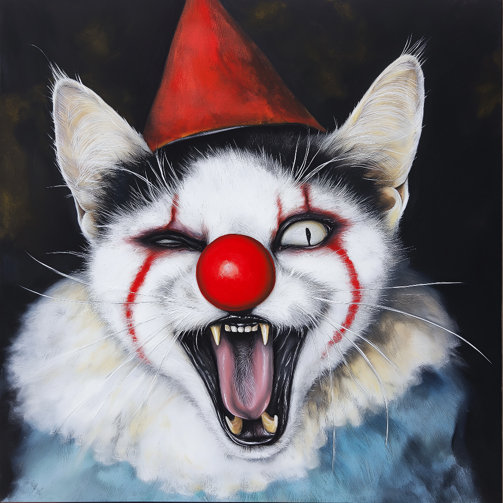 Purr-sy the Clown: Not Amused