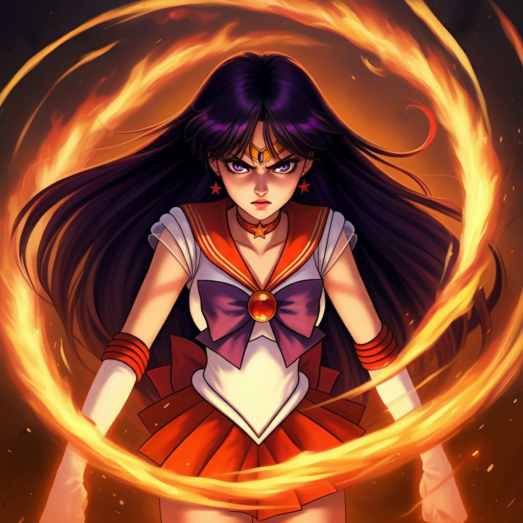 AI Google Sailor Mars Celestial Fire Surrond