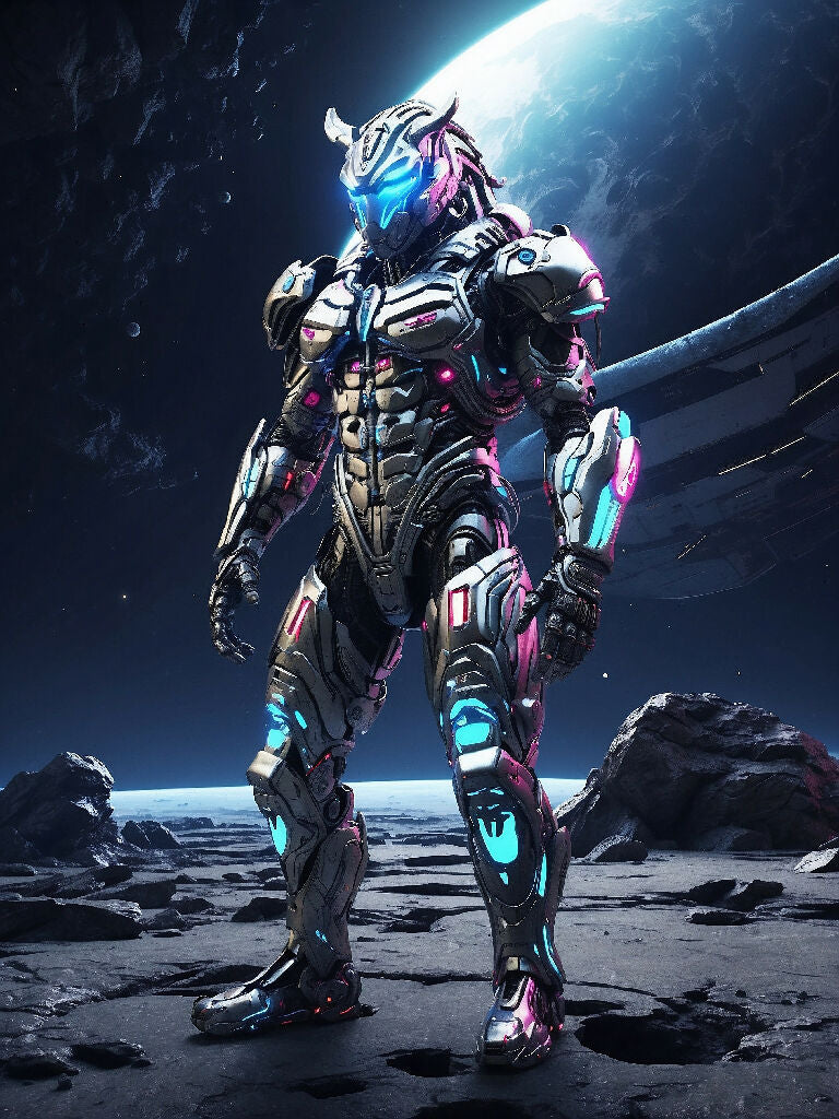 Zebra in cyborg body #4