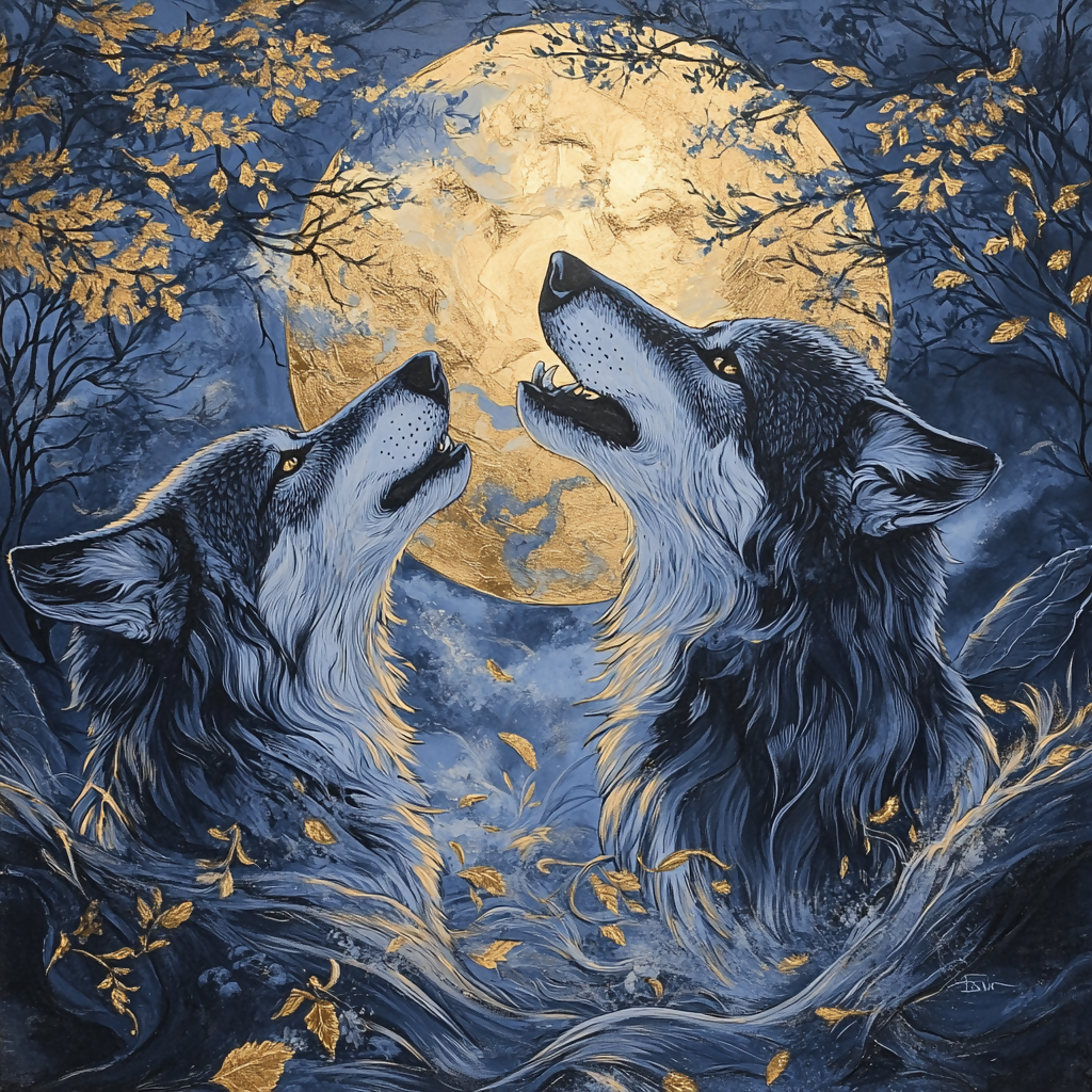 fantasy wolves art