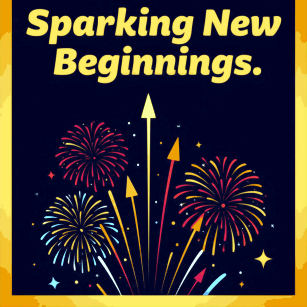 Sparking New Beginnings – Bold Fireworks Pop Art for Celebrations