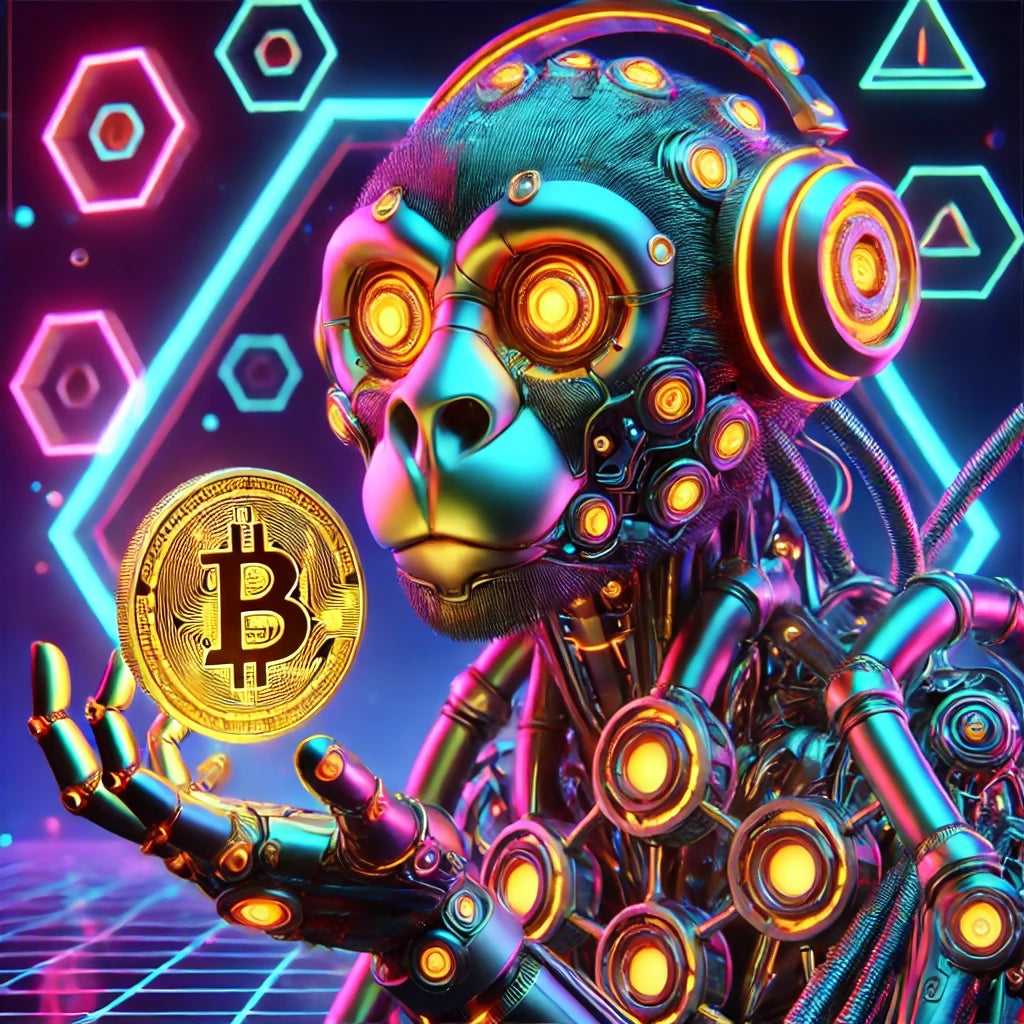AI, Ki, Monkey, Bitcoin