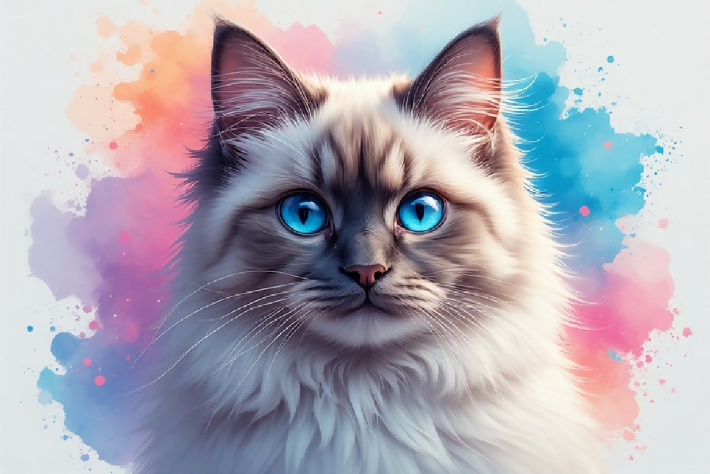 Misty Meow – Enchanted Gaze | Mystical Cat AI Art