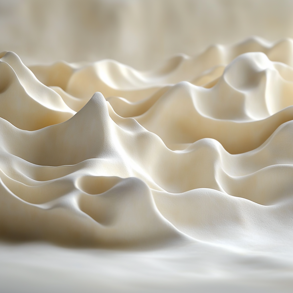 Ivory Drift Minimalist Dune Art | Neutral Abstract Landscape