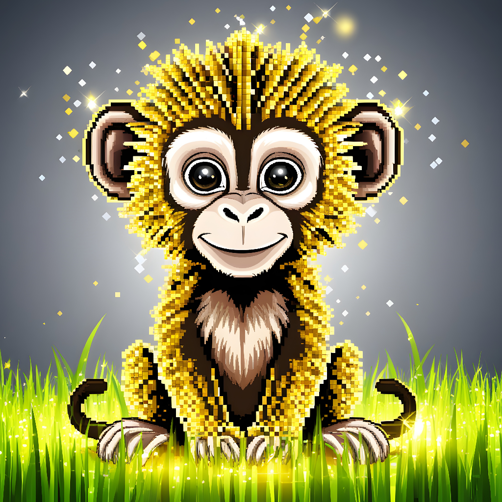 playful guardian of the digital jungle. This Common-tier Pixel Spir...