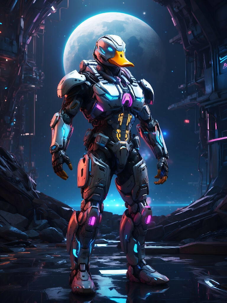 Duck in cyborg body #4