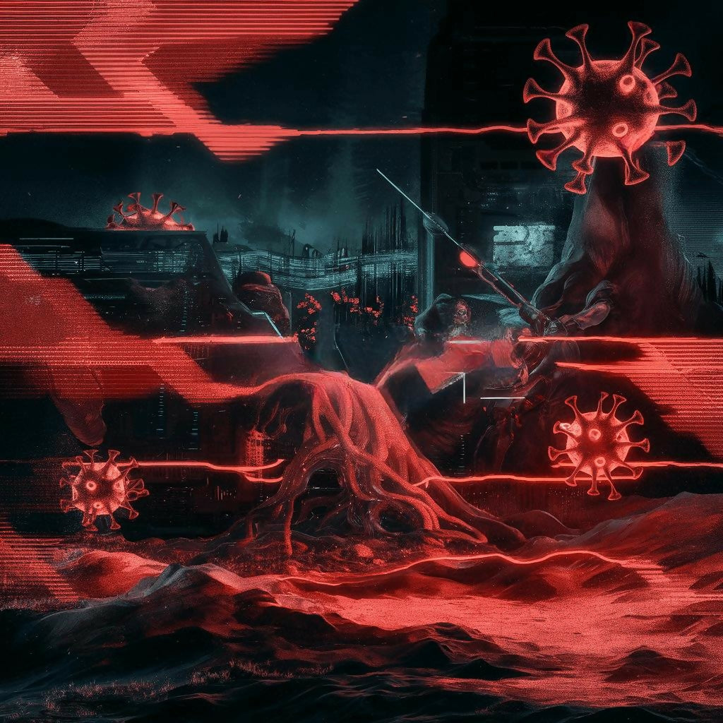 Viral Apocalypse: Haunting Digital Art Depicting Pandemic Dystopia