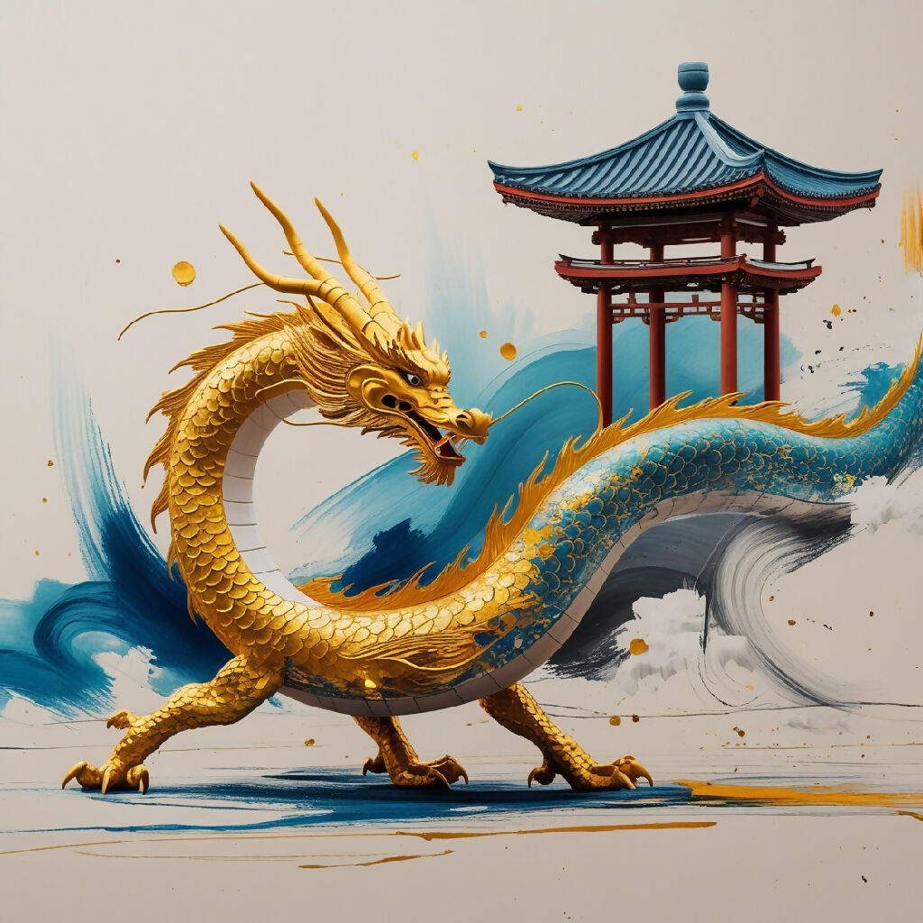 Celestial Gate of the Kintsugi Dragon – A Portal to Tradition and M...