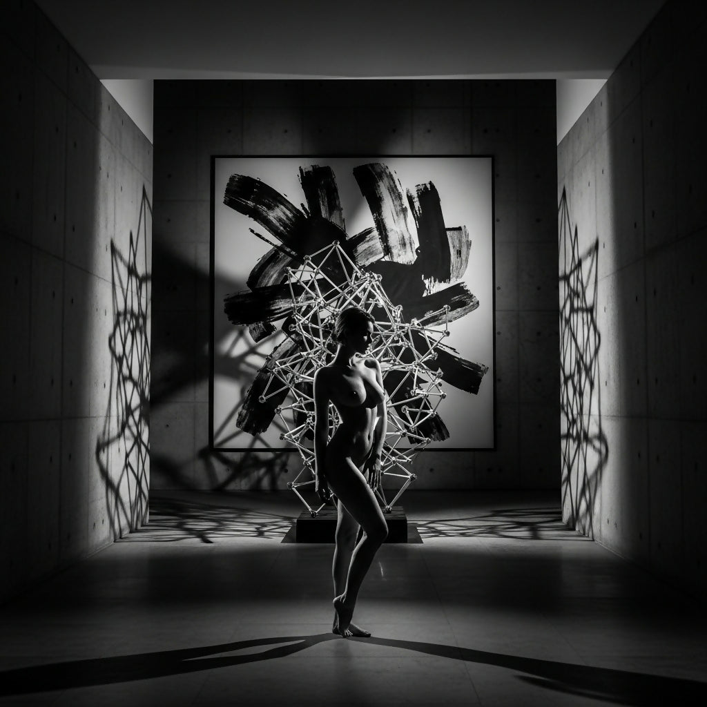 Structural Grace | Abstract Figure & Geometry Art