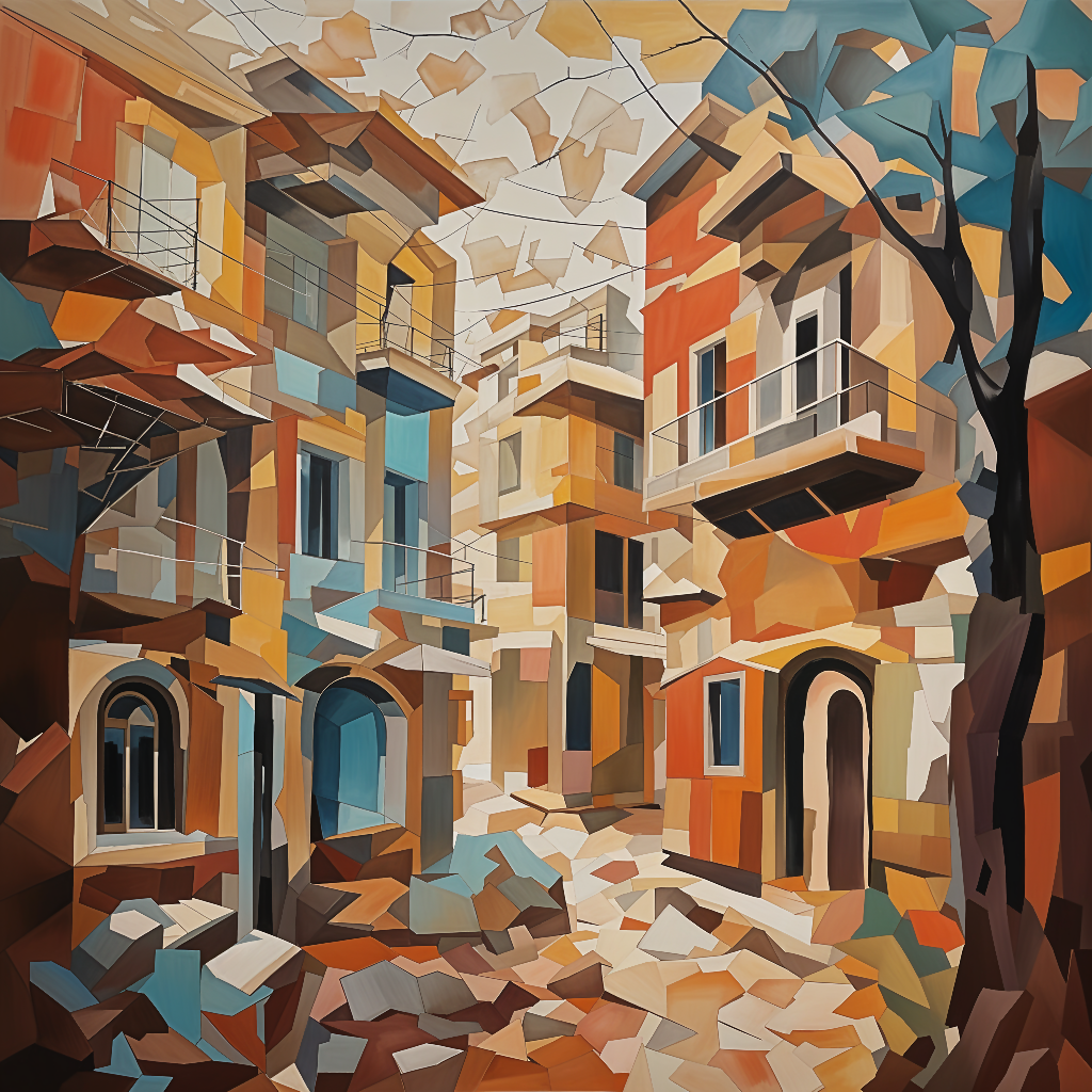 The Fragmented City of Memory - Abstract Painting Story