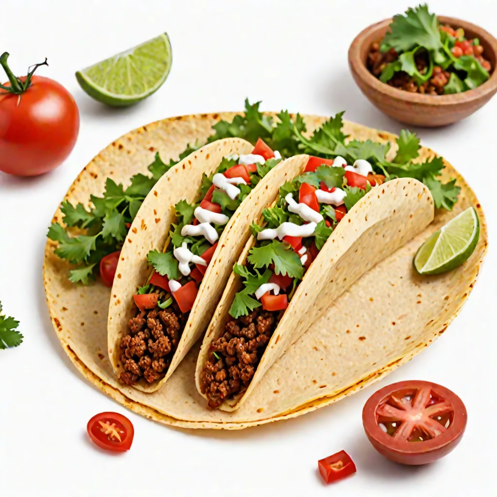 This is an AI generated illustration of Mexican Tacos.