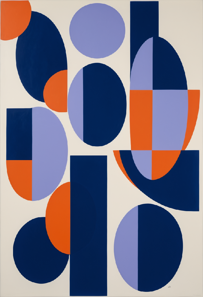 abstract digital art, contrasting colors