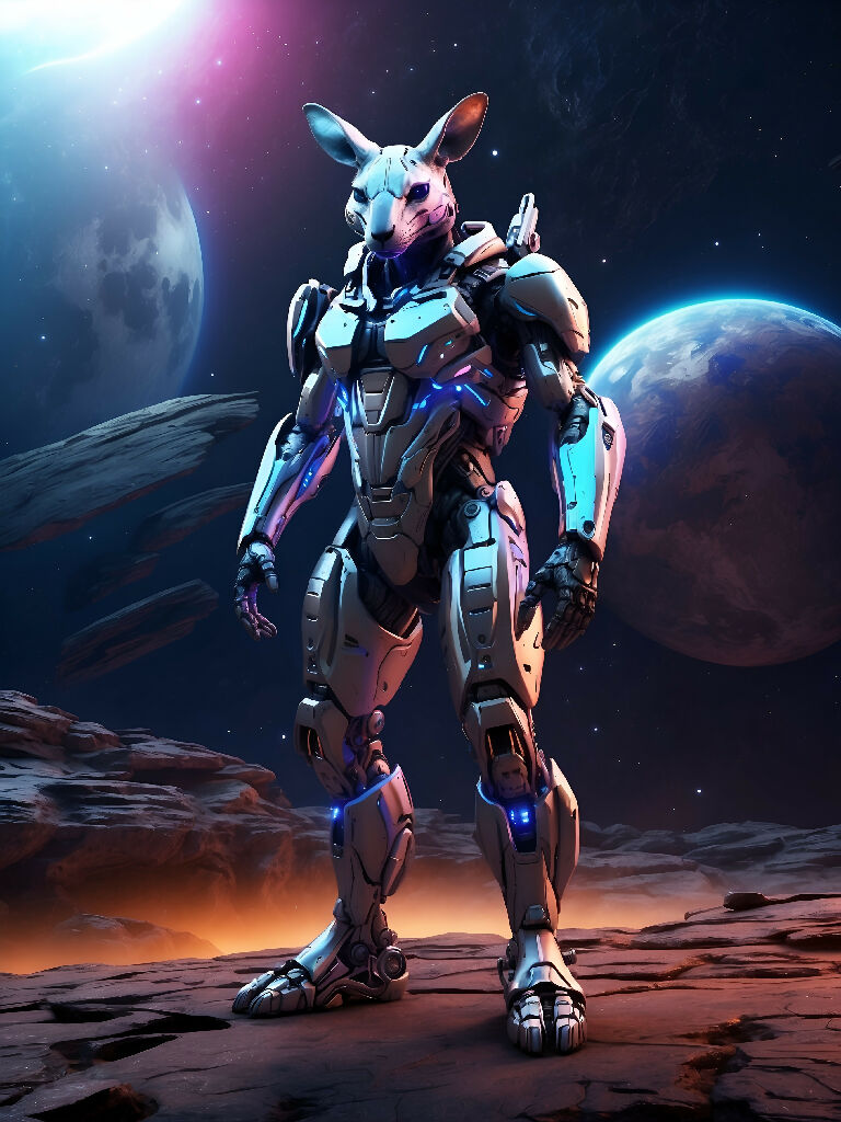 Kangaroo in cyborg body #4