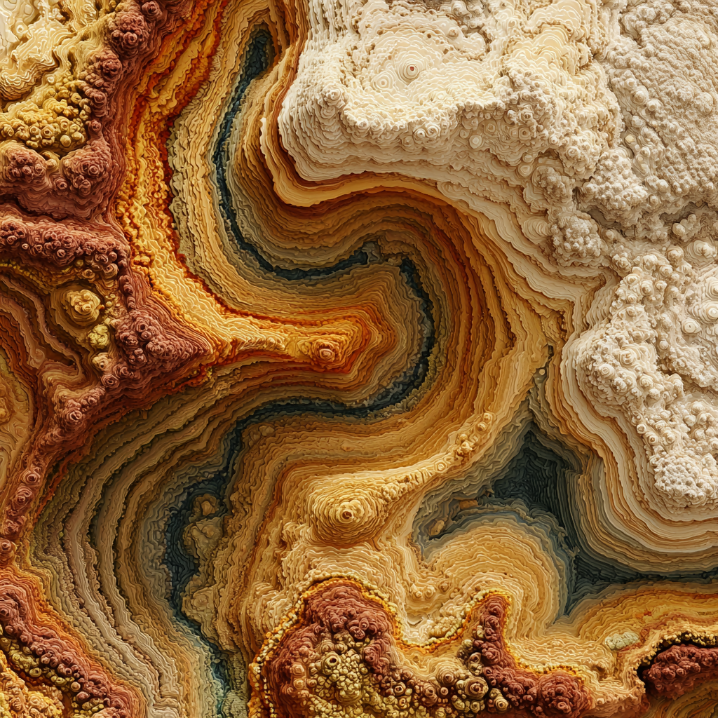 Abstract Crevice – Layered Geological Texture in Warm Tones