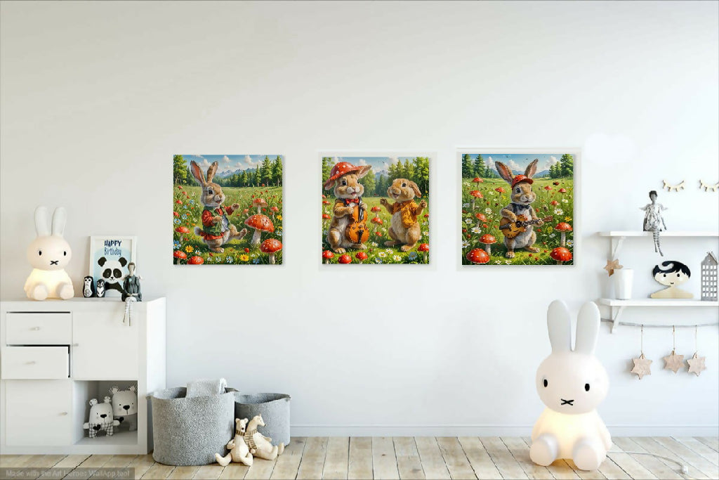 Rabbit, Home Decor, Kids, Children, Digital Art Rabbit