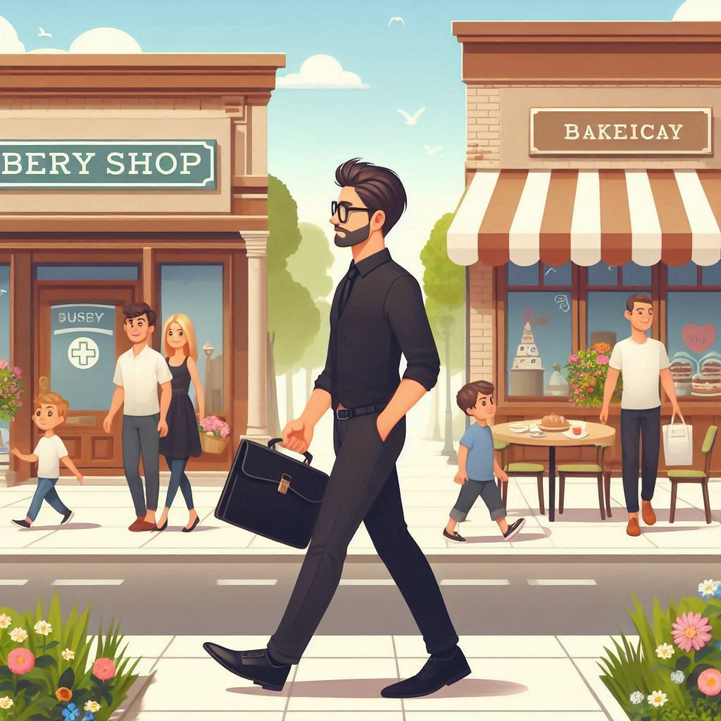 Man Going to the office