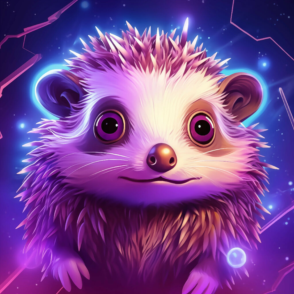 Alien Hedgehog Familiar Portrait