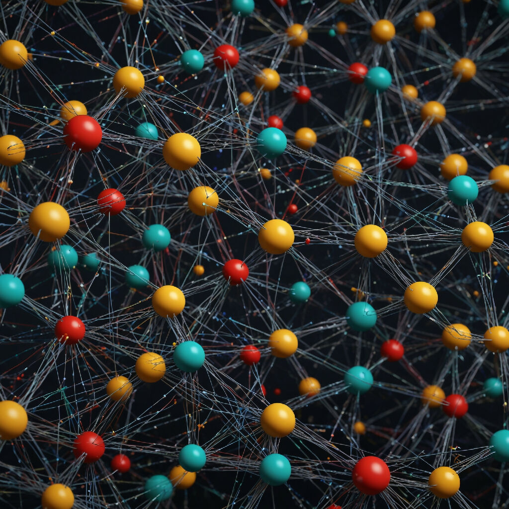 “Interconnectivity Network: Abstract Digital Artwork”