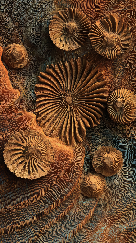 Abstract Coils – Spiral Forms and Organic Textures in Paper and Ear...