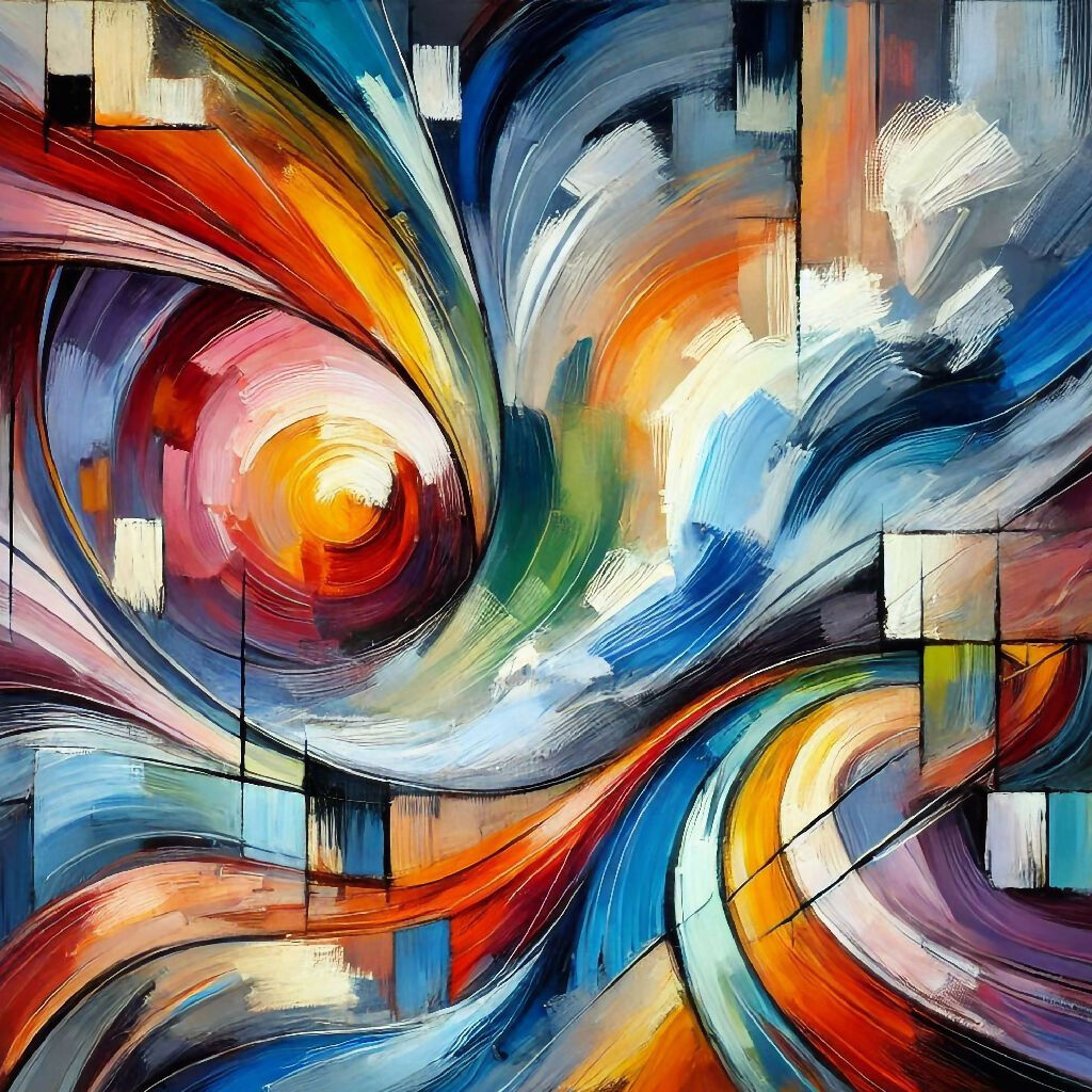 Colorful abstract painting