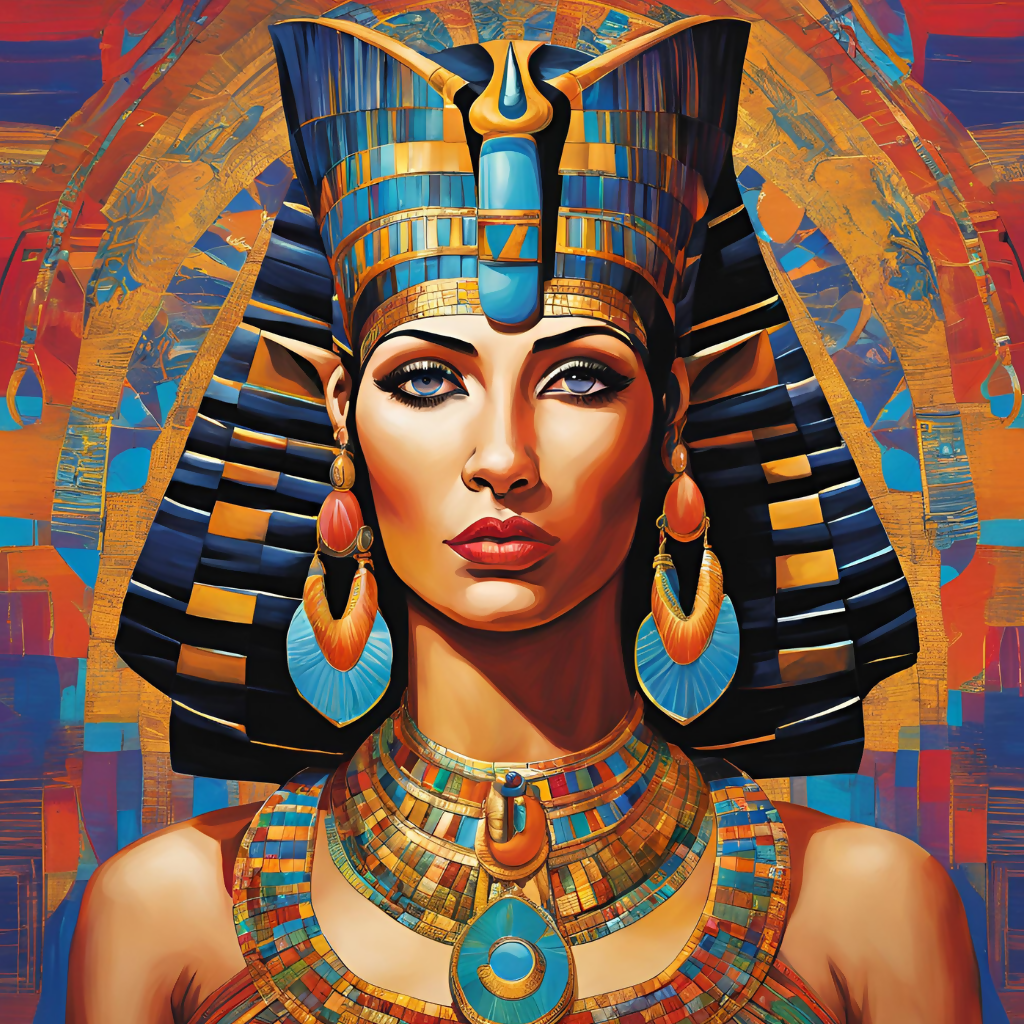 Cleopatra painting, cleopatra portrait