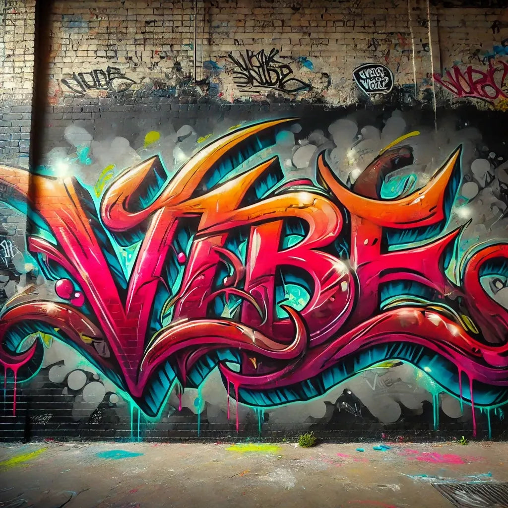 VIBE: A Bold Graffiti Art Masterpiece
