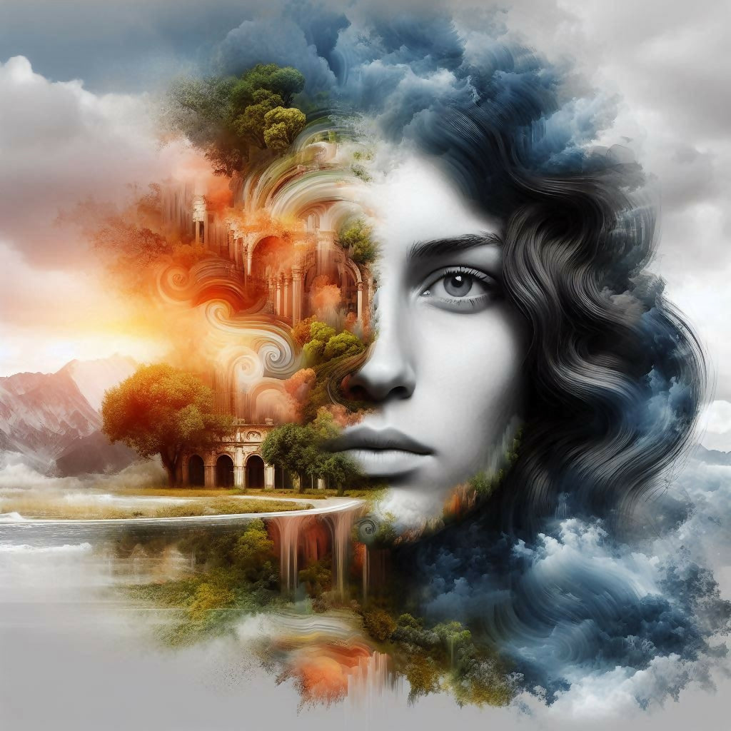 Digital surrealism face art